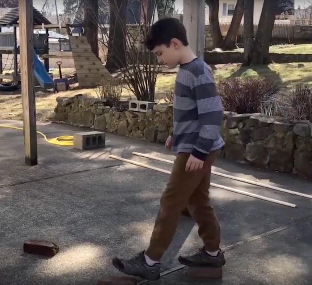 Make An At-Home Sensory Patio Path
